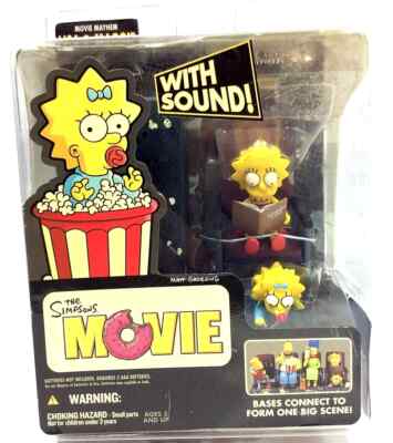 The Simpsons Movie Mayhem LISA & MAGGIE Sound Action Figure Toy ...