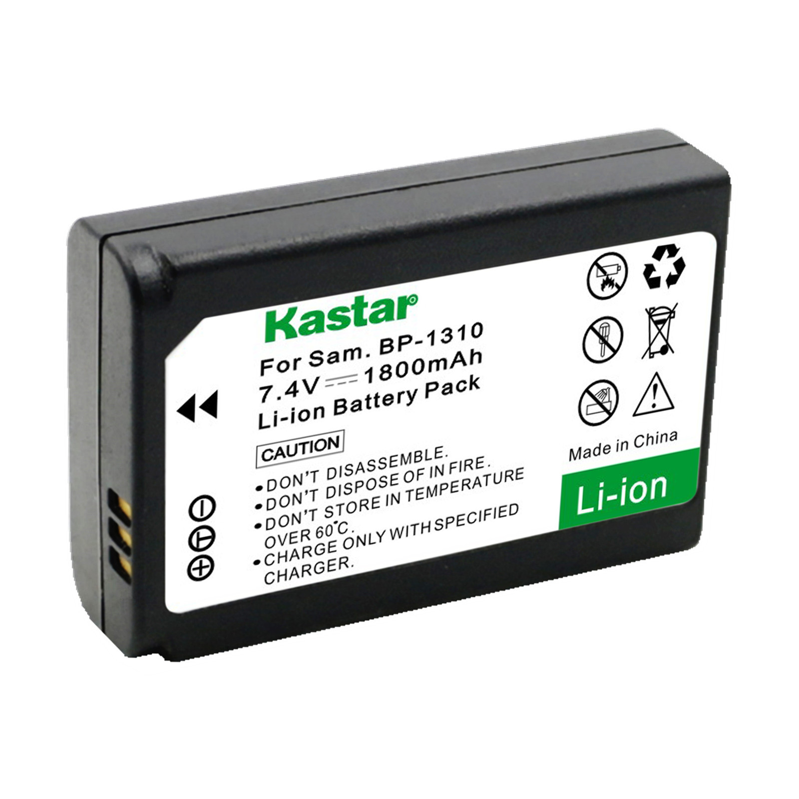 1x Kastar Battery for Samsung BP-1310 ED-BP1310 NX5 NX10 NX11 NX20 ...