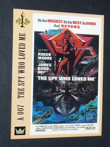 DUE EMME CARD 1996 CINEMA FILM #6 JAMES BOND 007 SPY LOVED ME MOORE ...
