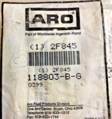 ARO Plug in Valve End Plate Kit 118803-B-G 2F845 "2 inside a pack" | eBay