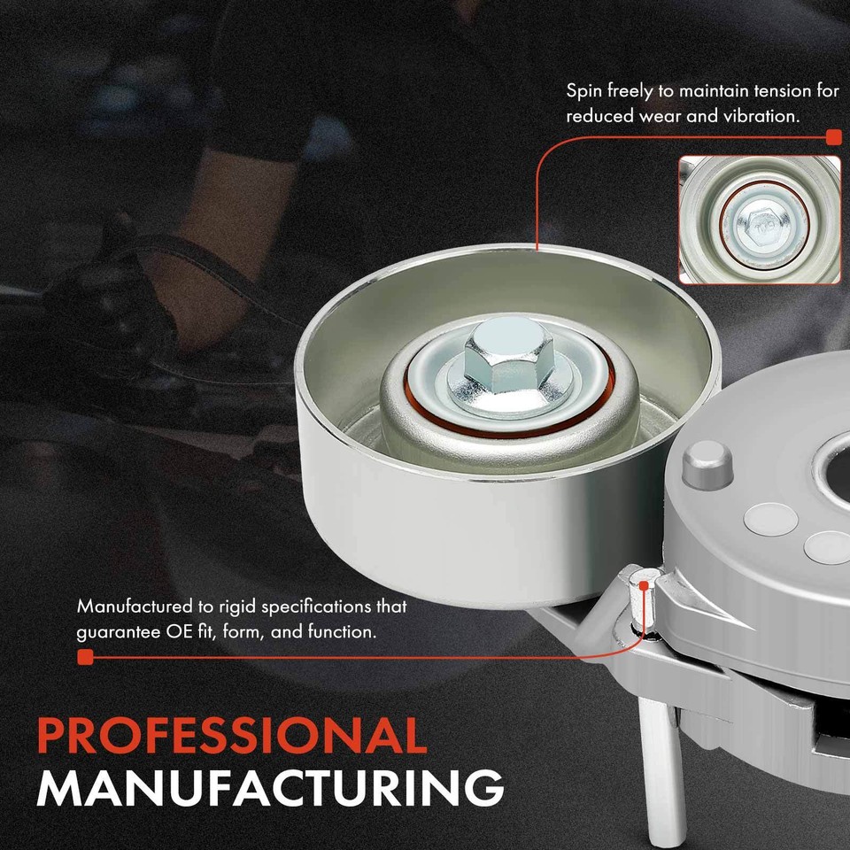 Belt Tensioner Assembly w/ Pully for Nissan Sentra Versa NV200 Tiida ...