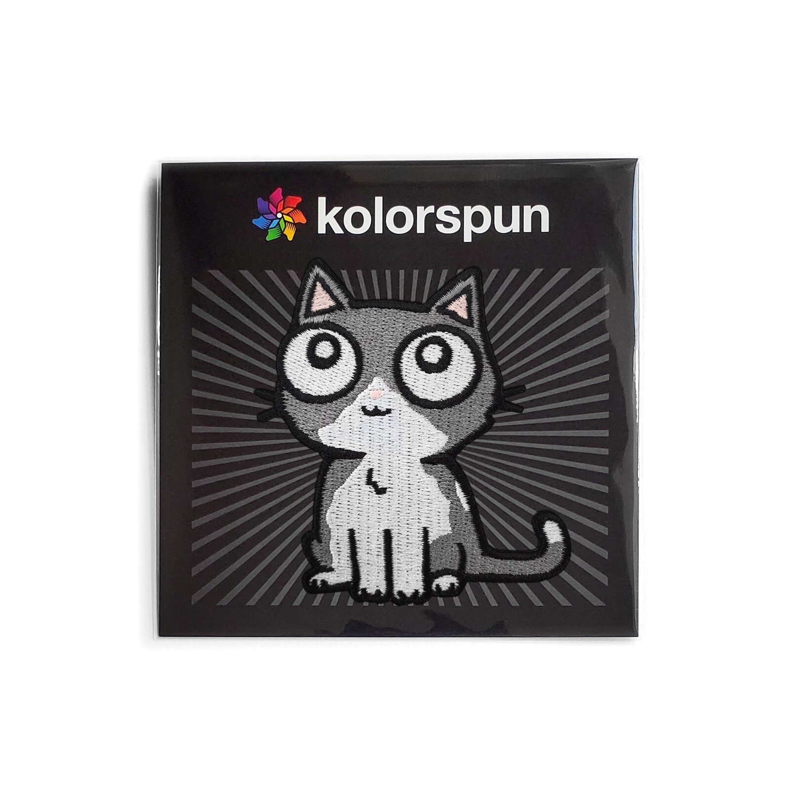 Gray Cat Patch - Hook and Loop Morale Patch | Iron On Patch | Pet Owner ...