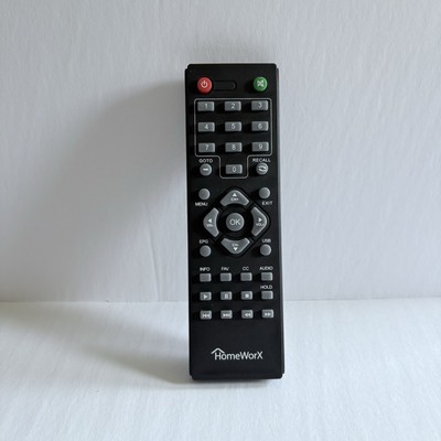 HomeWorX Remote Control For HW180STB TV Converter Box - Untested | eBay