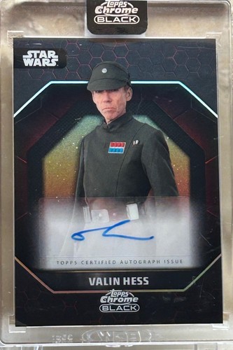 2024 Topps Chrome Black Star Wars RICHARD BRAKE as VALIN HESS Auto ...