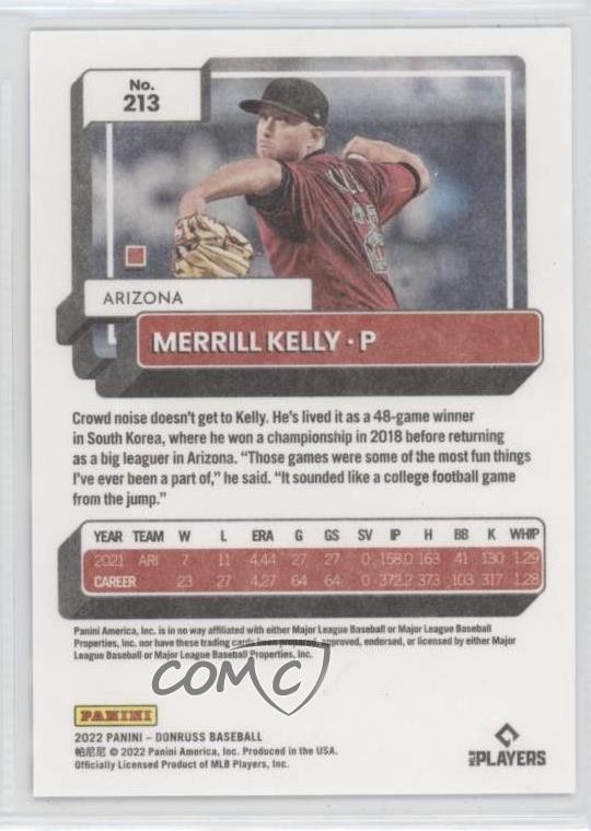 2022 Panini Donruss Independence Day Merrill Kelly #213 | eBay