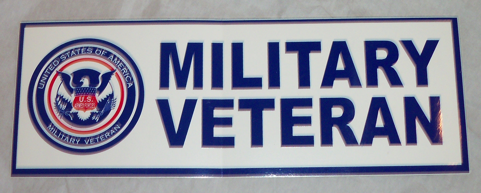 United States Military Veteran Decal Sticker Size 3"x 8" Vet Hero ...
