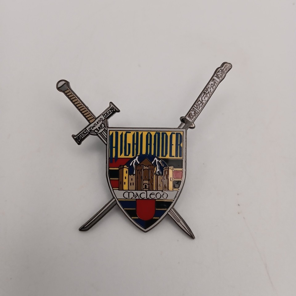 Highlander TV Series Macleod Pin Cross Swords & Shield Metal Promo ...