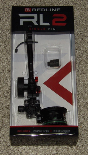 New Redline RL2 Adjustable 1 Single Pin Bow Sight- Right Hd, .019 Pin ...