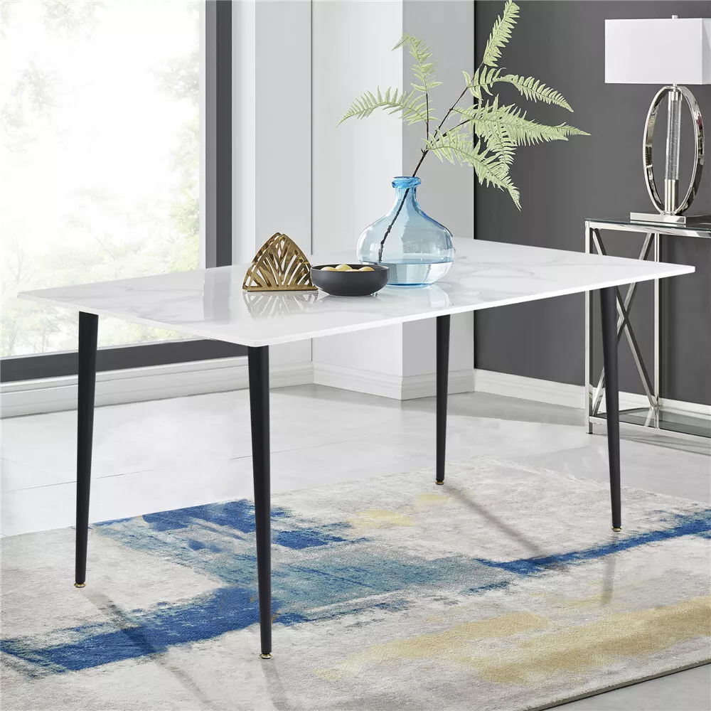 Solid Marble Dining Room Table