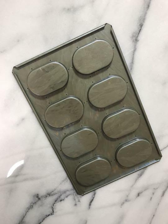 Chiyoda metal dacquoise mold 8P Baking sheet oven made in Japan Free ...