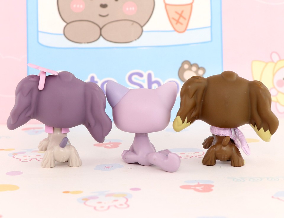 3pc Pet Shop LPS Sitting Cat #1994 Cocker Spaniel Cute Kid Gift lps ...