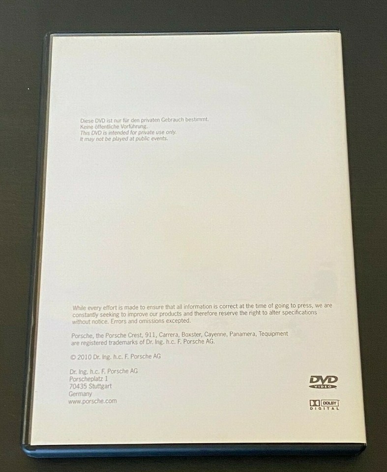 Porsche Cayman S DVD Film Collection Event | eBay