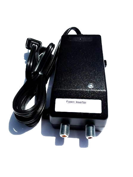 CATV RF ANTENNA AMPLIFIER with 4-Port Distribution Plus Power Inserter ...
