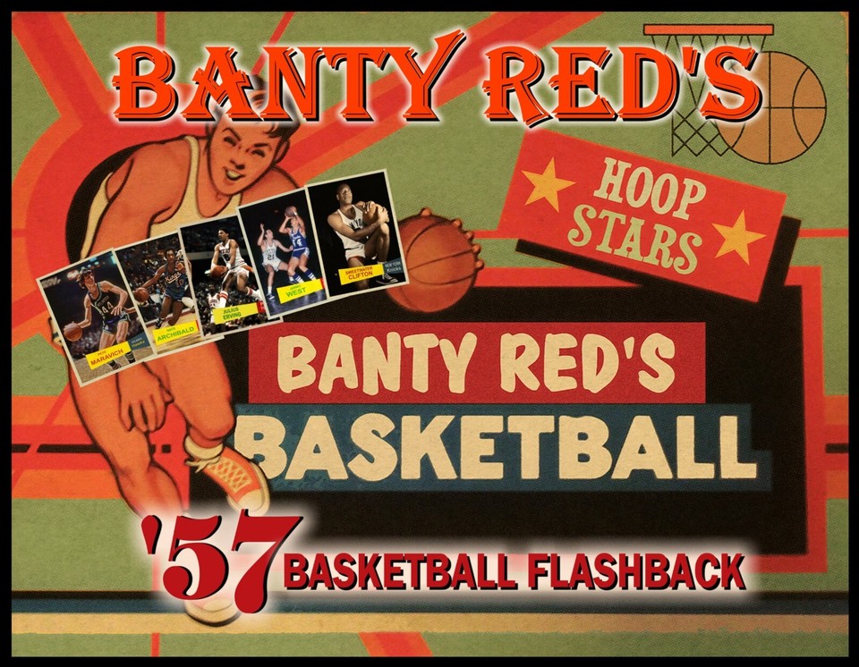 Banty Red '57 Flashback Basketball #17 PAUL ARIZIN, Philadelphia ...