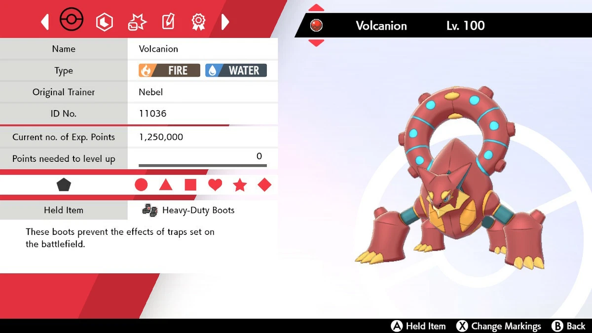 Volcanion Stats