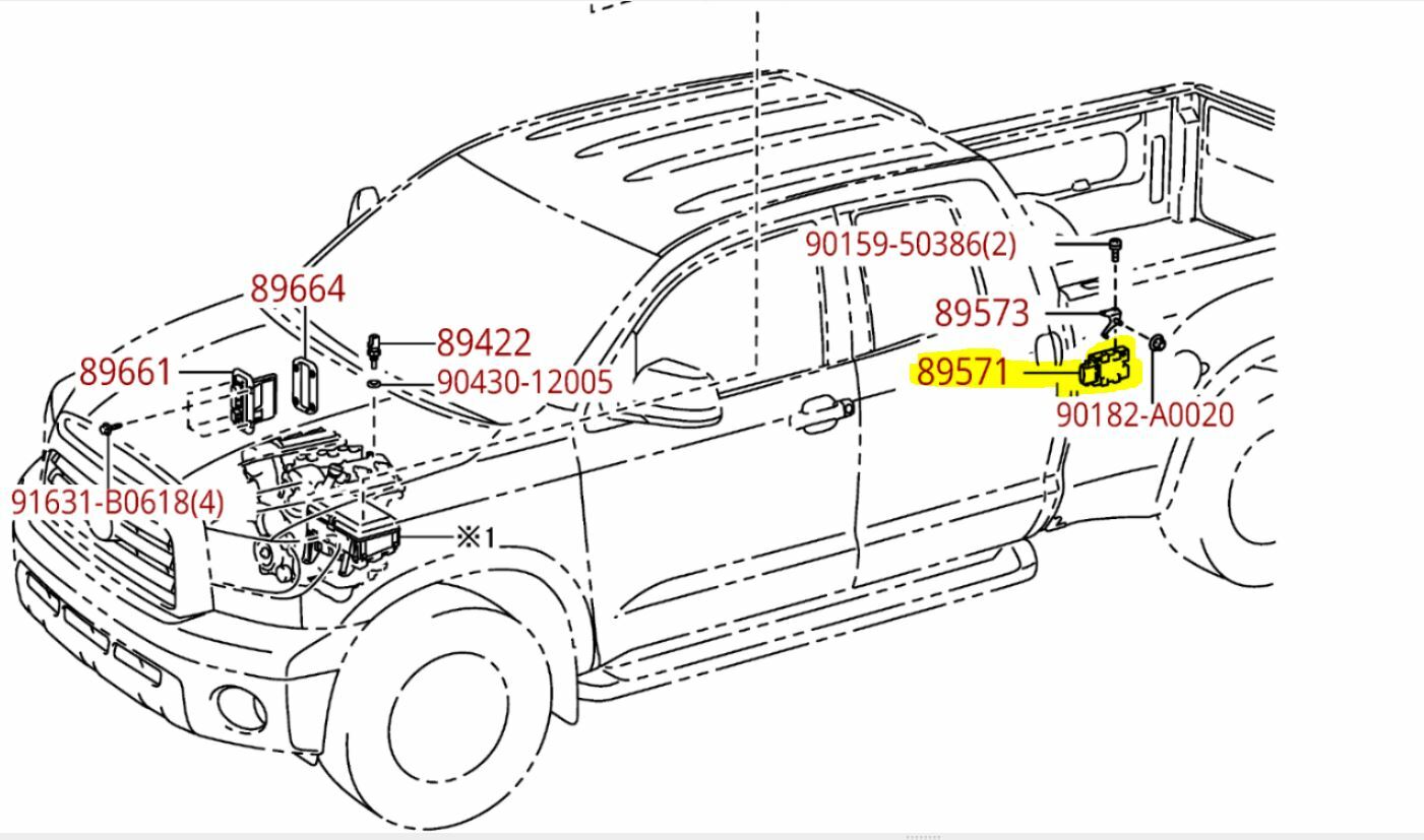 2010-2021 TOYOTA TUNDRA NEW FUEL PUMP CONTROL MODULE 8957134070 GENUINE ...