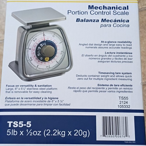 Taylor TS5-5 Mechanical Portion Control Scale 5lb Stainless Steel ...