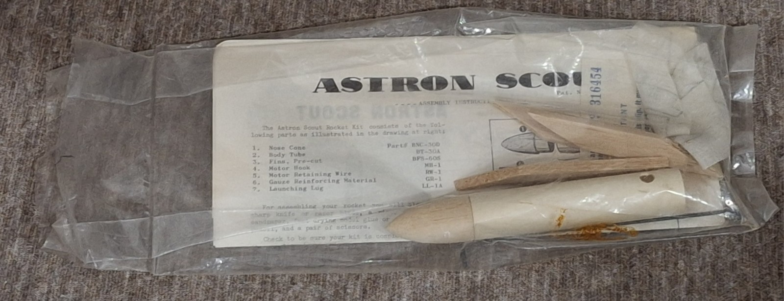 Estes Model Rockets Astron Scout - Production year 1 or 2 - signed | eBay