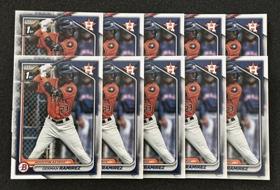 2024 Bowman German Ramirez 1st Paper Prospects Lot of 10 BP-93 Houston ...