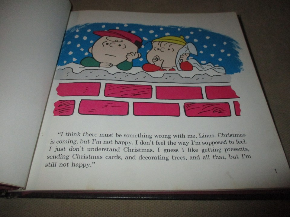 A Charlie Brown Christmas - First 1st Printing 1965 Hardcover Peanuts ...