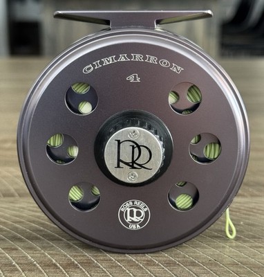 Beautiful Ross Cimarron 4 6/8 wt Gloss Black Fly Reel w/New Rio Fly ...