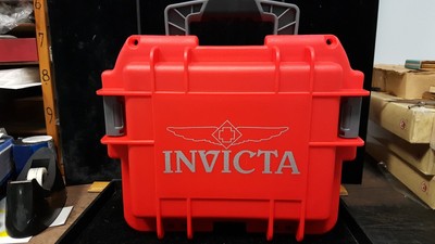 Invicta Waterproof 3 Slot Travel Collectors Watch Case,RED/Grey | eBay