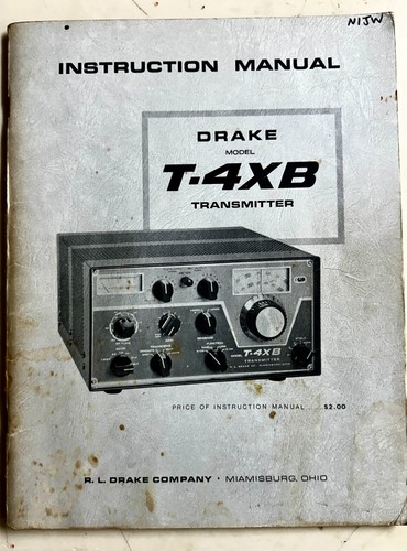 Drake T-4XB original manual | eBay