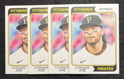 2023 Topps Heritage - #39 - Connor Joe - Pirates - Lot Of 4 - NM/Mint ...