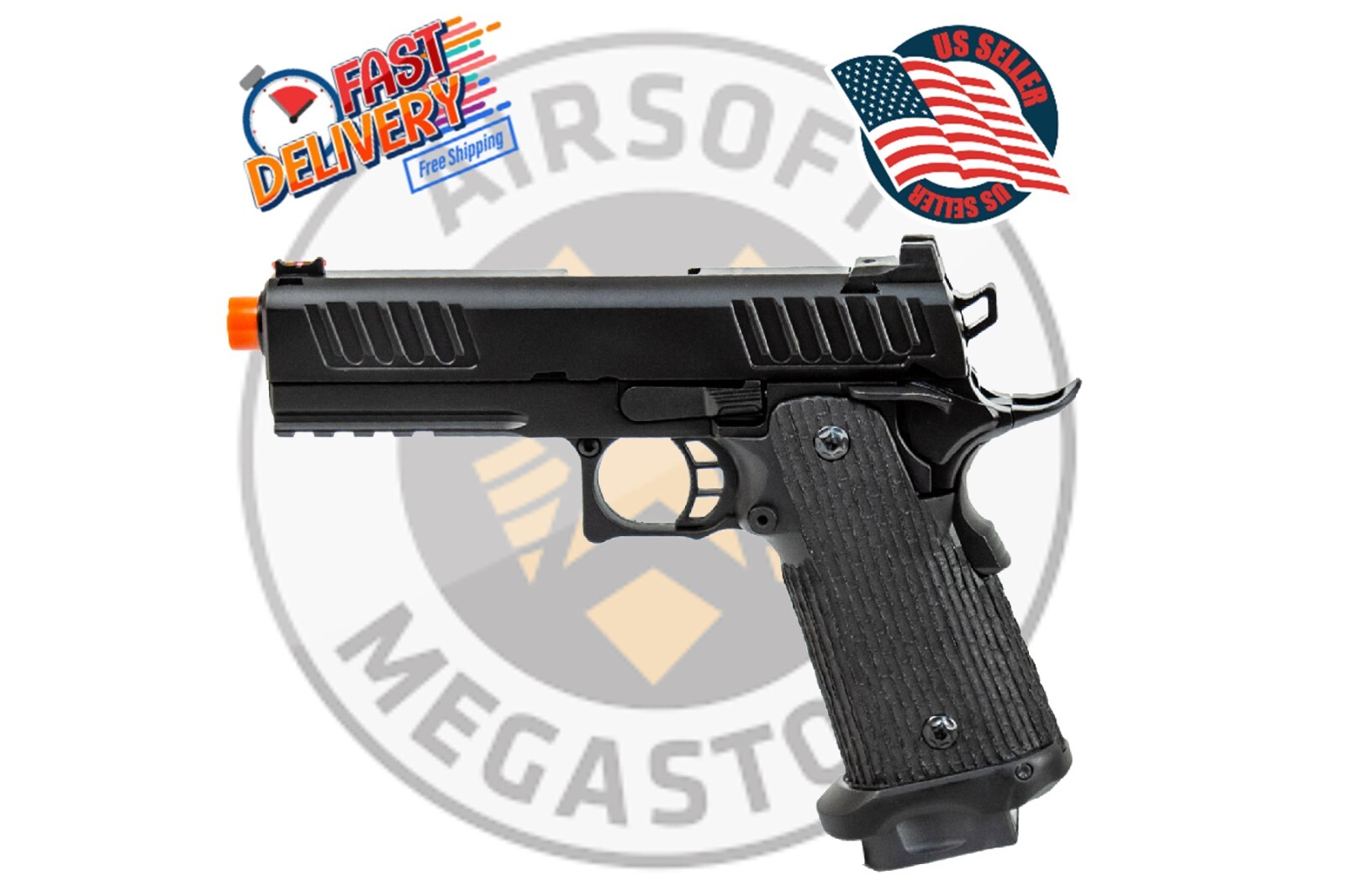 Army Armament R603 Hi-Capa Gas Blowback Airsoft Pistol (Color Black ...