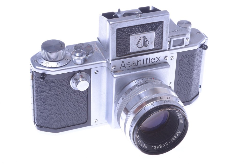 ASAHIFLEX IIA 35MM SLR CAMERA BOX, CASE W/ ASAHI KOGAKU TAKUMAR 58MM 2. ...