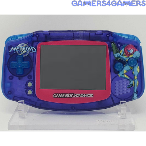 Metroid Prime GBA complete handheld housing shell Game boy backlit ips ...
