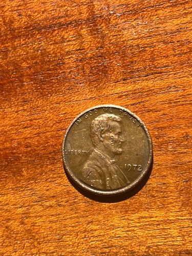 1972 Penny Errors No Mint Mark, Struck Off Center, Letters On Rim, (K10 ...