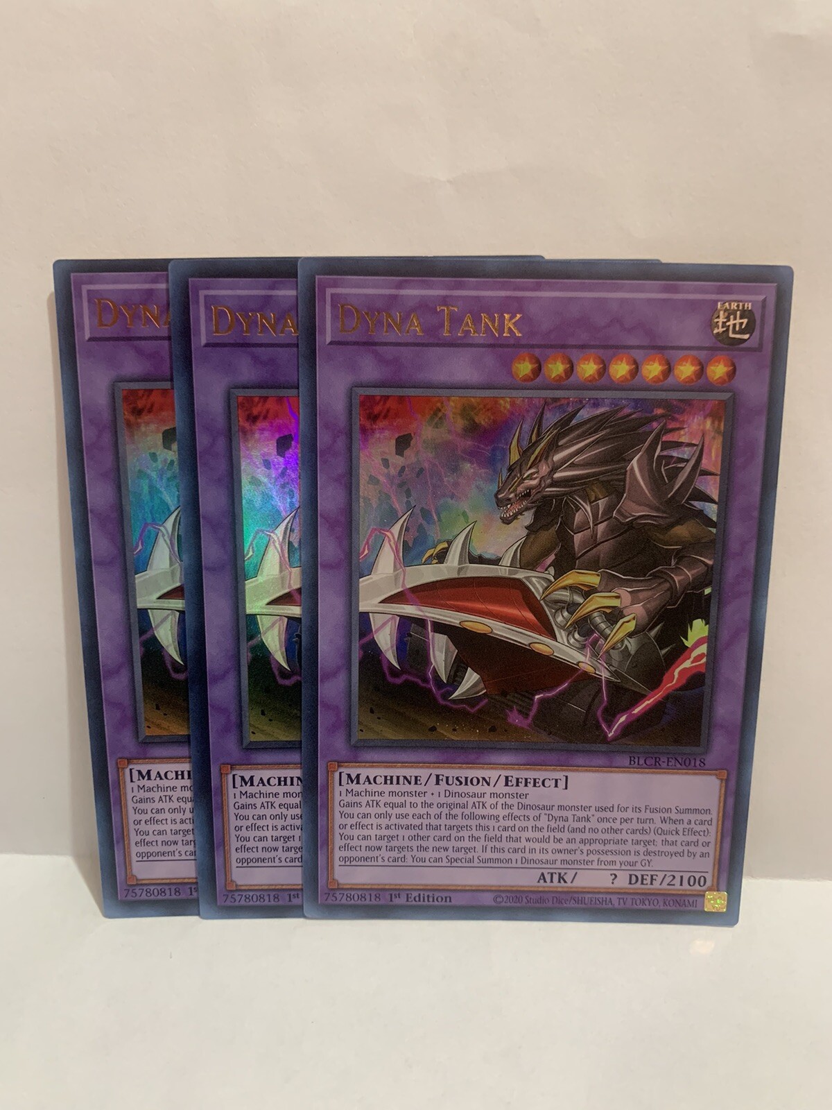 Yu-Gi-Oh Dyna Tank X3 BLCR-EN018 Ultra Light Played | eBay