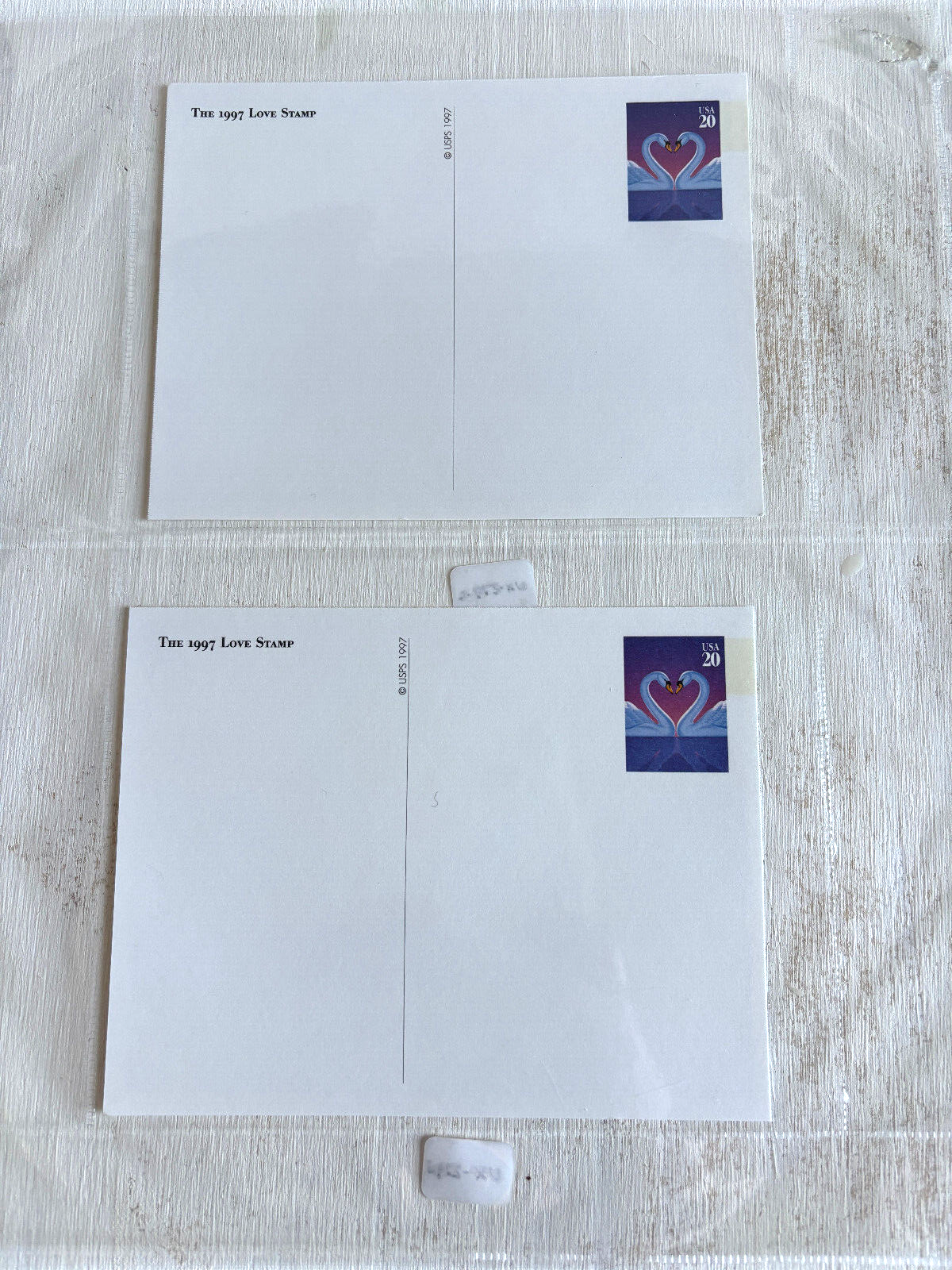 USPS LOVE 1990s 20¢ stamped Post Cards Scott UX 279 a-h in sleeves 12 ...