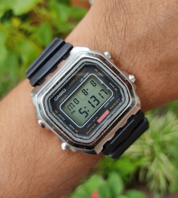Vintage Casio Dw-3000 Digital Watch Water Resist 300m Stopwatch for ...
