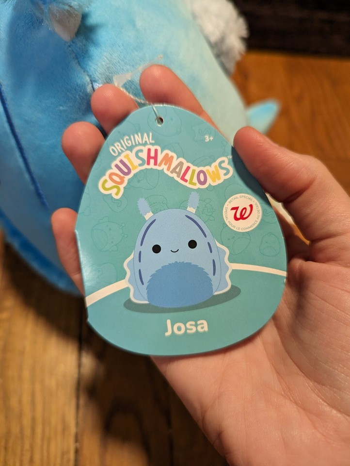 Squishmallow Josa 8 inch Sea Slug Blue Turquoise Nudibranch Stuffed ...