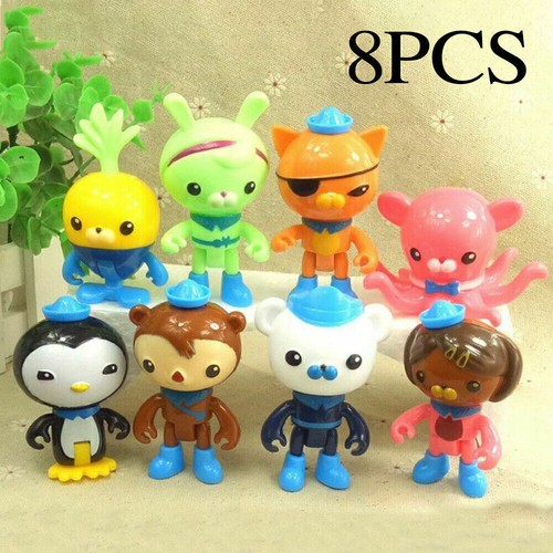 8Pcs Set The Octonauts Figures Octo Crew Pack Playset Action Figure ...