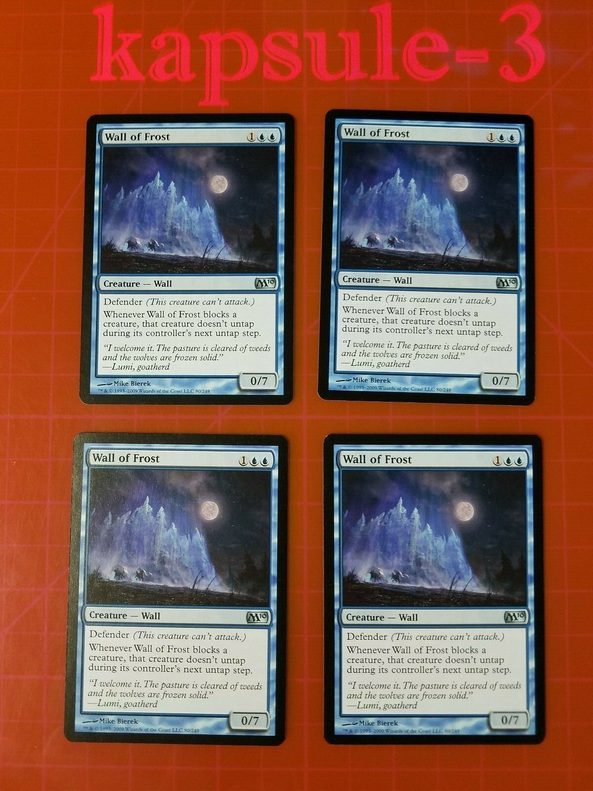 4x Wall of Frost | M10 Magic 2010 | MTG Magic Cards | eBay