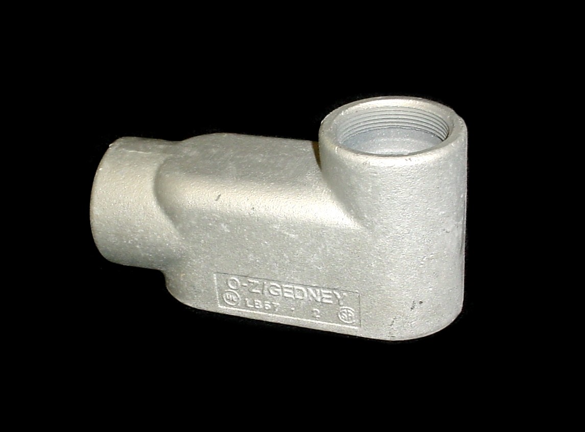 NEW - Appleton O-Z/Gedney LB 67, 2" Form 7, Malleable Iron Conduit Body ...