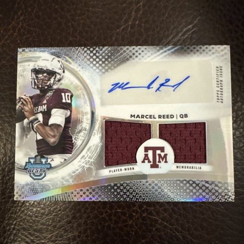 2025 Bowman U Best MARCEL REED Dual Patch Auto Card #DRA-MR PLAYER WORN ...