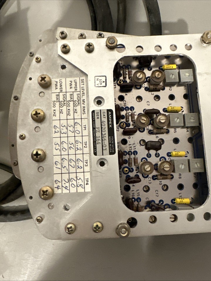 Lot Of 8 Ampex Reel to Reel Heads Module Parts Assemblies Untested | eBay