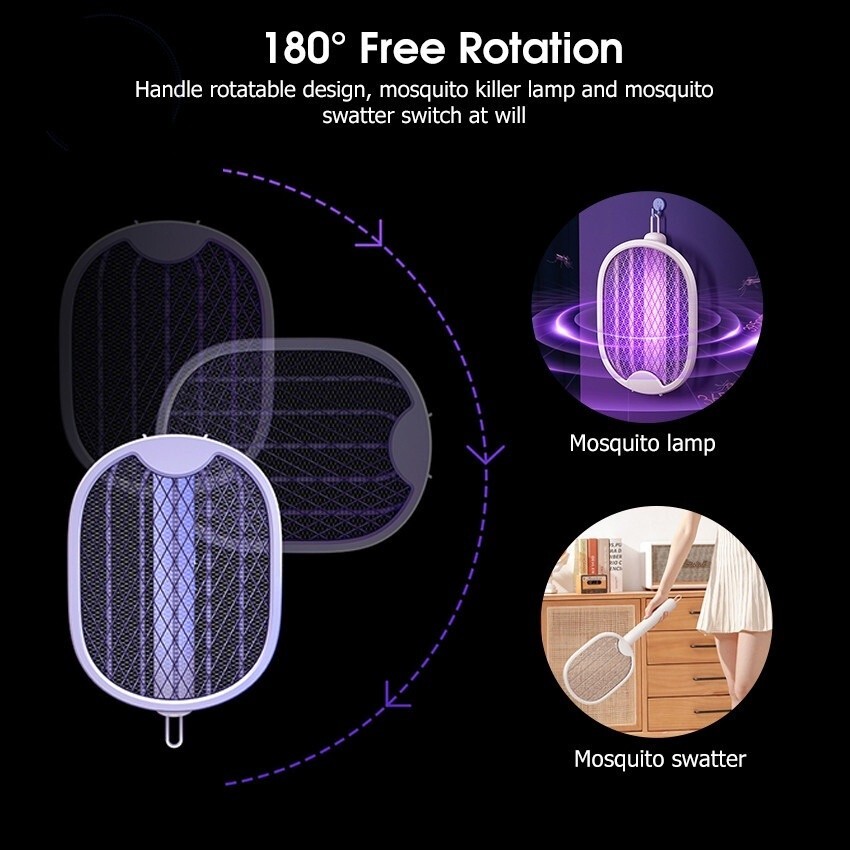 electric battery trap pest control fly bug insect zapper swatter Racket ...