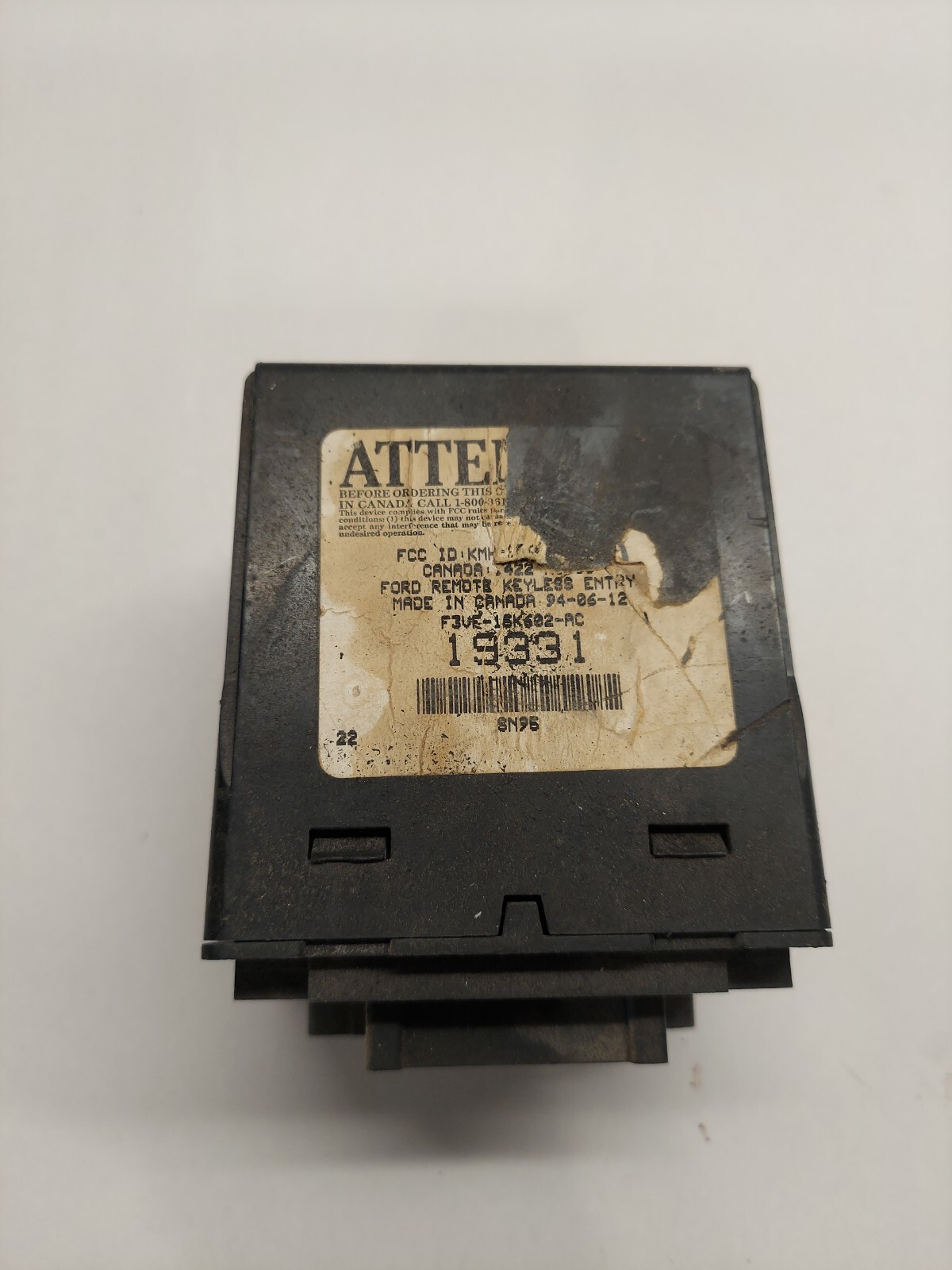 F3VF15K602AC Ford Mercury Lincoln Remote Keyless Entry Control Module ...