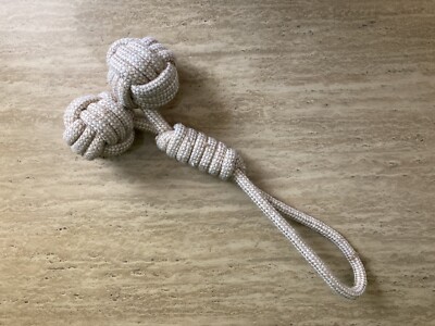 Dog Puppy Rope Play Tug Toy Braid Interactive Super Double Durable ...