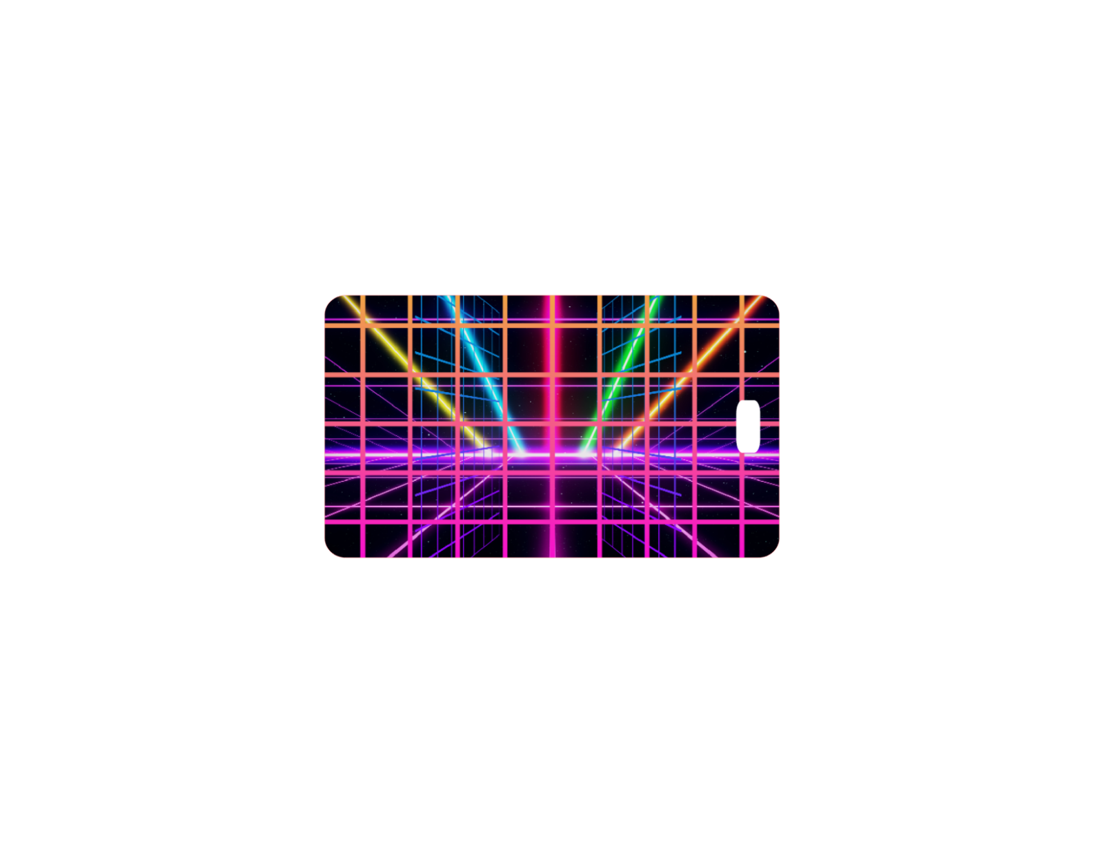 80s Retro Lasers Identify Your Bag Or Luggage Custom Bag Tag Airport ...