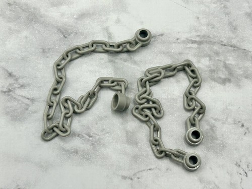 Lego Parts Lot (2) ~ Light Gray Chain 21 Links (16-17L) ~ No 30104 ...