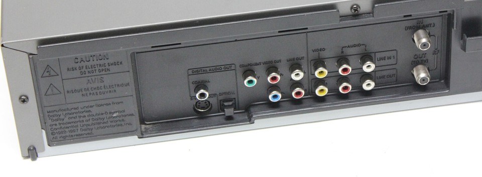 Go Video VCR DVD Combo VHS Recorder Player DV2130 Dual Deck Hi-Fi 4 ...