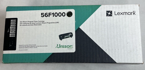 Lexmark 56F1000 Black Return Program Toner Cartridge for sale online | eBay