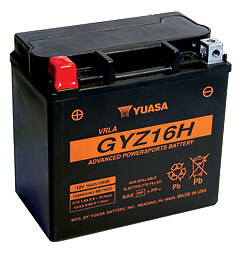Yuasa GYZ16H 12-Volt Battery For 2016-2018 Kawasaki ZX1400 Ninja ZX-14R ...