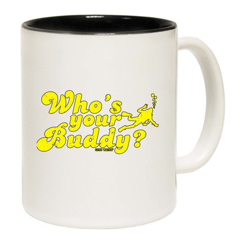 Scuba Diving Ow Whos Your Buddy GIFT BOXED Funny Mugs Novelty Coffee ...